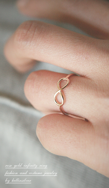 Rose Gold Infinity Ring - Us 6, 6.5, 7.5 on Luulla
